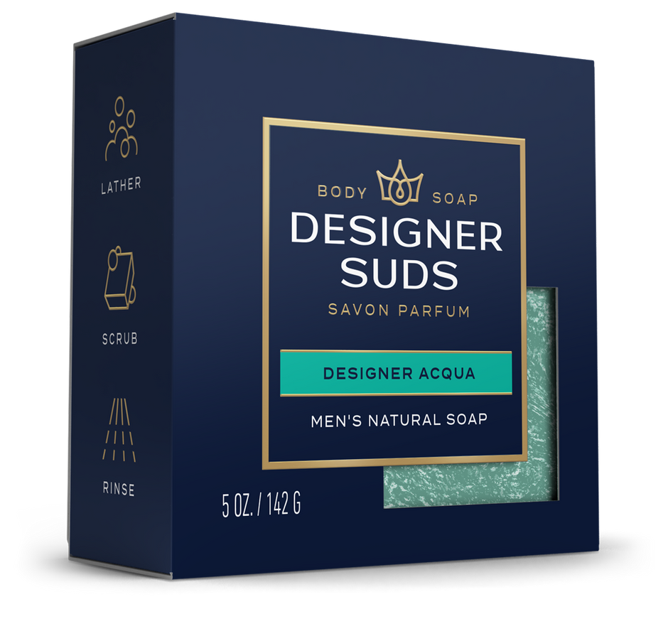 Luxury Men's Bar Soap - Natural & Fragranced | Designer Suds